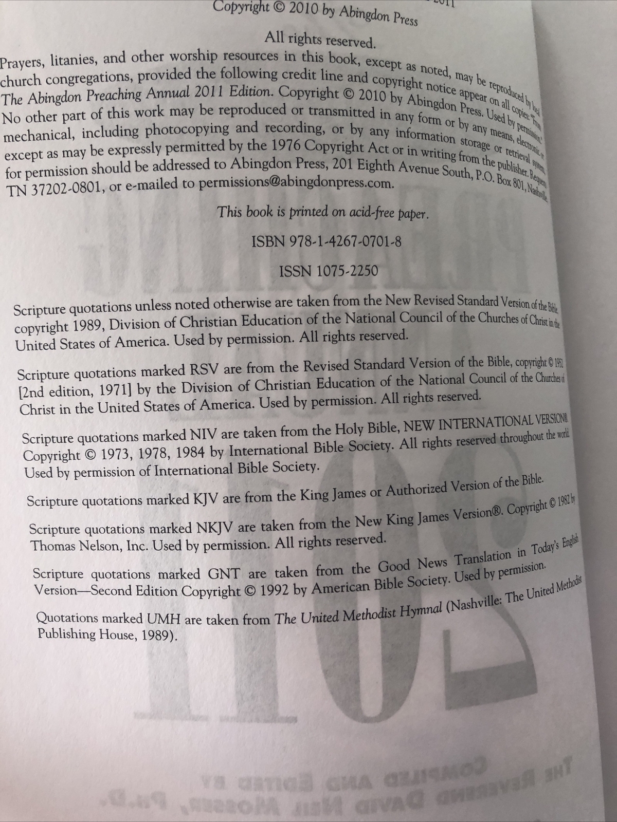 The Abingdon Preaching Annual 2011 by David Mosser (2010, E-book) for ...