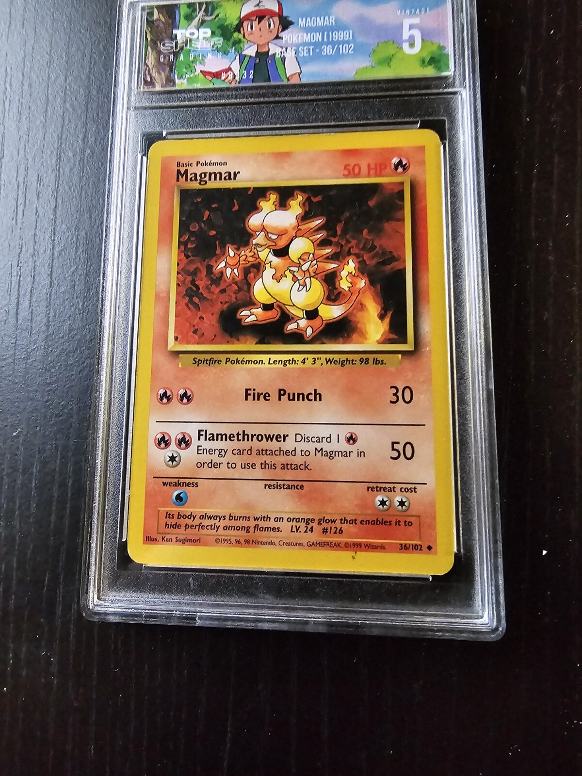 Pokémon TCG Magmar Base Set 36/102 Regular Unlimited Uncommon for sale ...