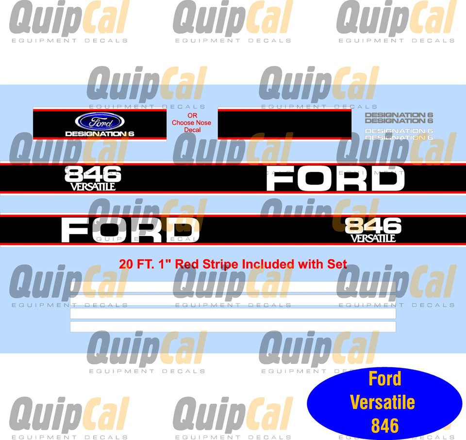 Ford Versatile 846 or 876Tractor Decal Set | eBay