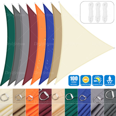 Outdoors Sun Shade Sail Garden Patio Awning Canopy Waterproof UV ...