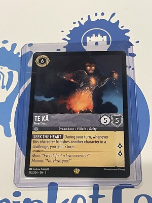 Disney Lorcana First Chapter Legendary Te Ka 192/204 Non-Foil | eBay