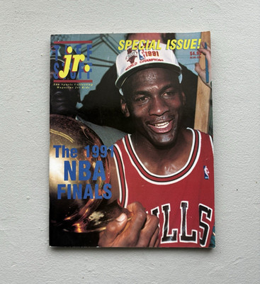 1991 Tuff Stuff Jr. NBA Finals w/ Michael Jordan on Cover Magazine | eBay