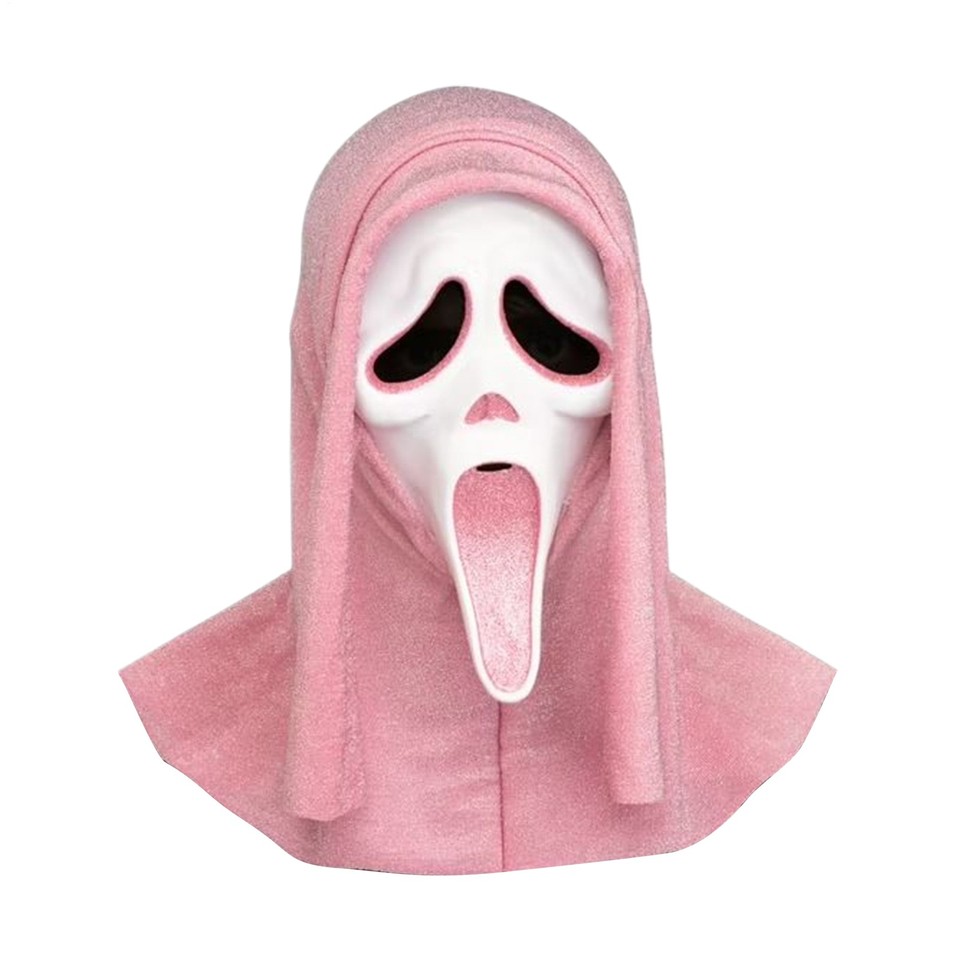Scream Ghost Face Pink Glitter Mask Licensed Fun World Ghostface Stab ...