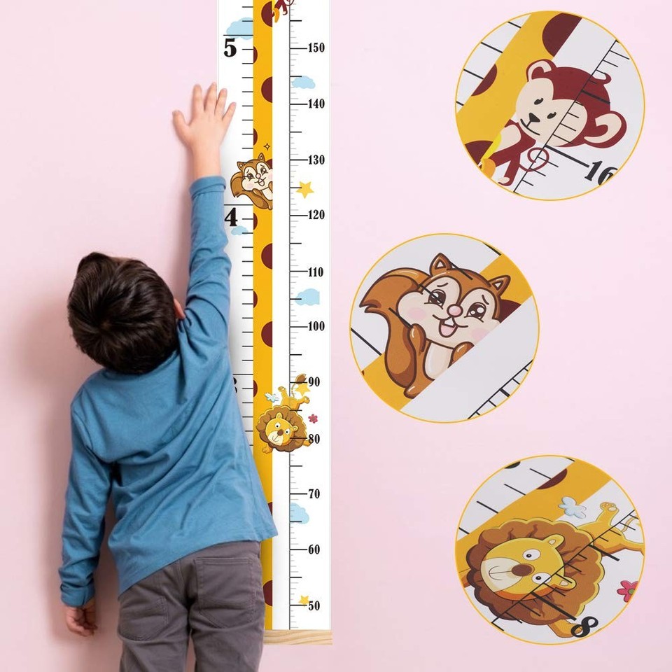 Baby Height Growth Chart, Canvas Height Chart for Kids Baby Child ...