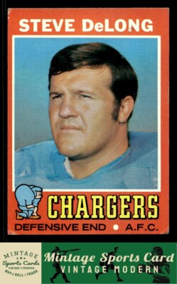 1971 Topps - Steve DeLong - #92 San Diego Chargers FR+/GD | eBay