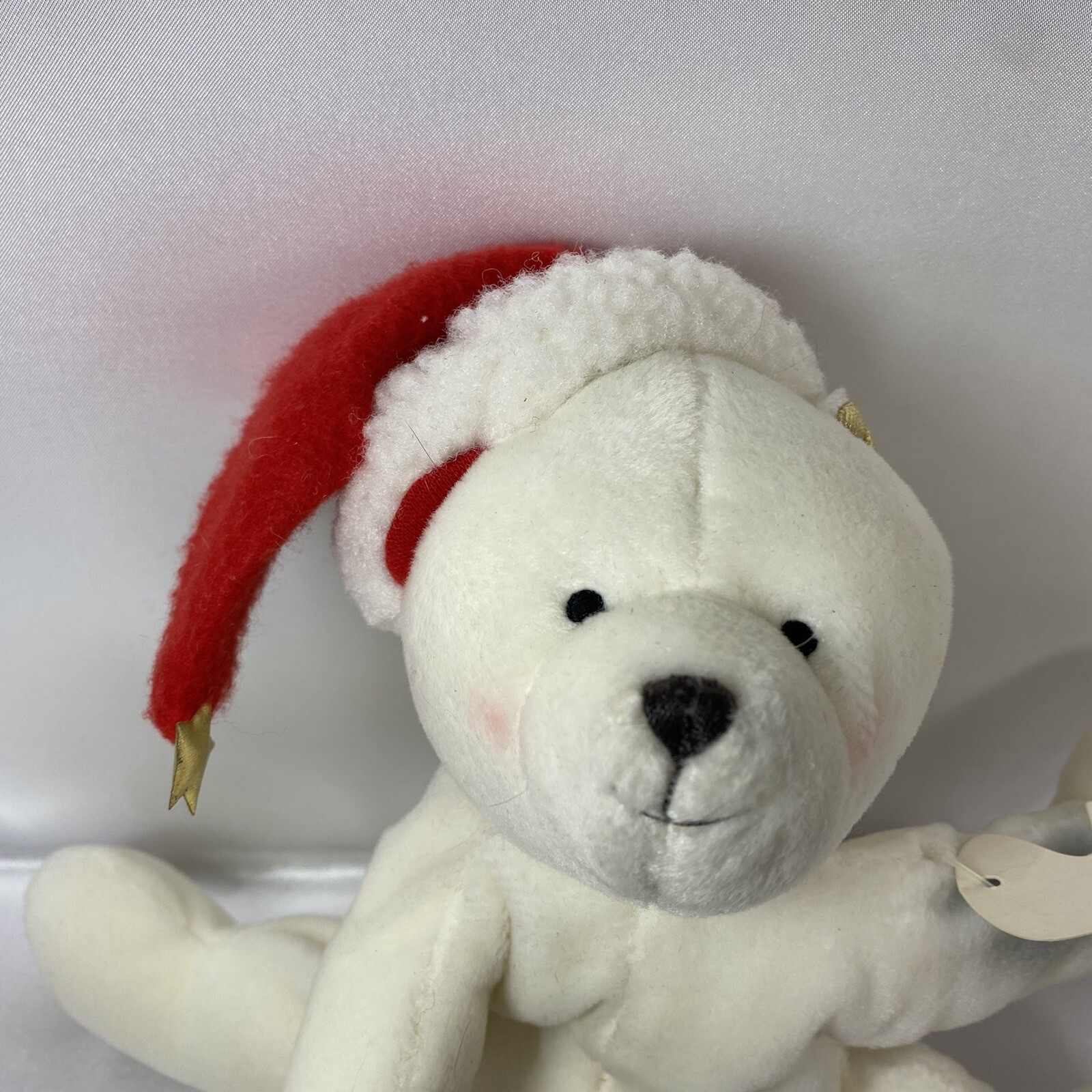 Springbok Puzzle Plush Polar Bear Santa Hat Stuffed Animal NWT NOS | eBay