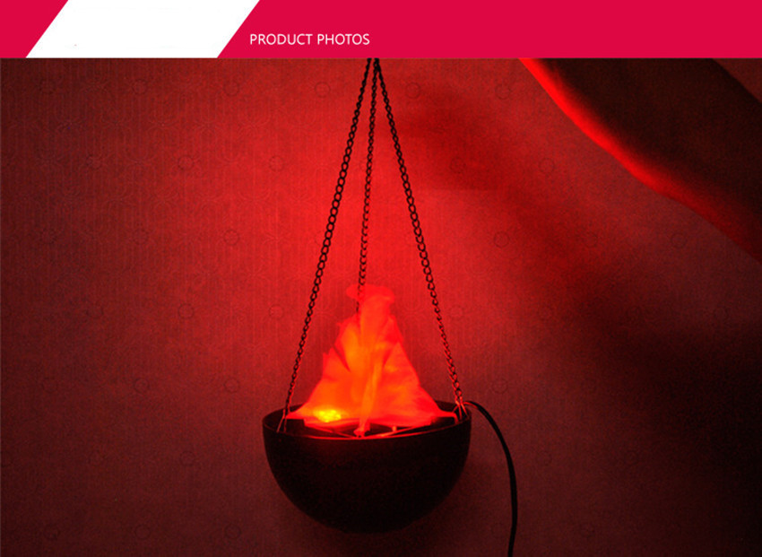 US LED Fake Flame Effect Lamp Torch Light Fire Campfire Centerpiece ...