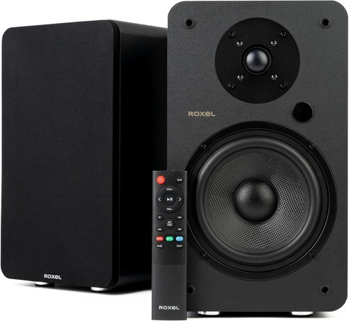 Roxel Onyx XL 120W Active Bookshelf Speakers BT 5.3, HDMI ARC, Optical ...