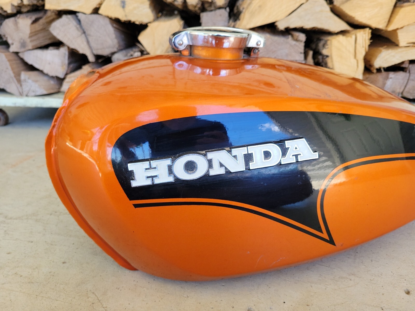 Vintage 1971 Honda CL450 K4 Scrambler Motorcycle Gas Tank Candy Topaz ...