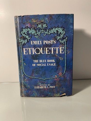 Emily Post’s Etiquette Revised Eleventh Edition 1965 Vintage Hardcover ...