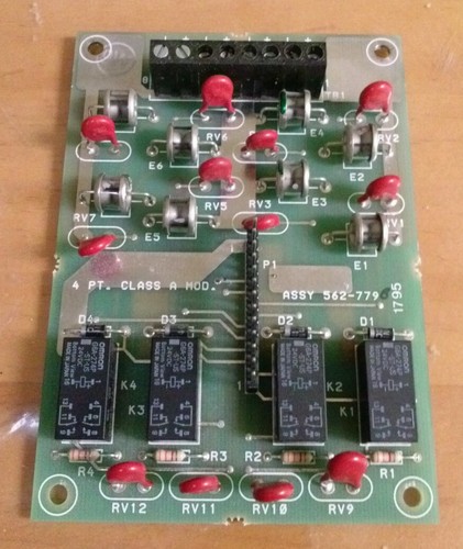 SIMPLEX ASSY 562-779 B 4 PT CLASS A MODULE BOARD CARD for FIRE ALARM ...
