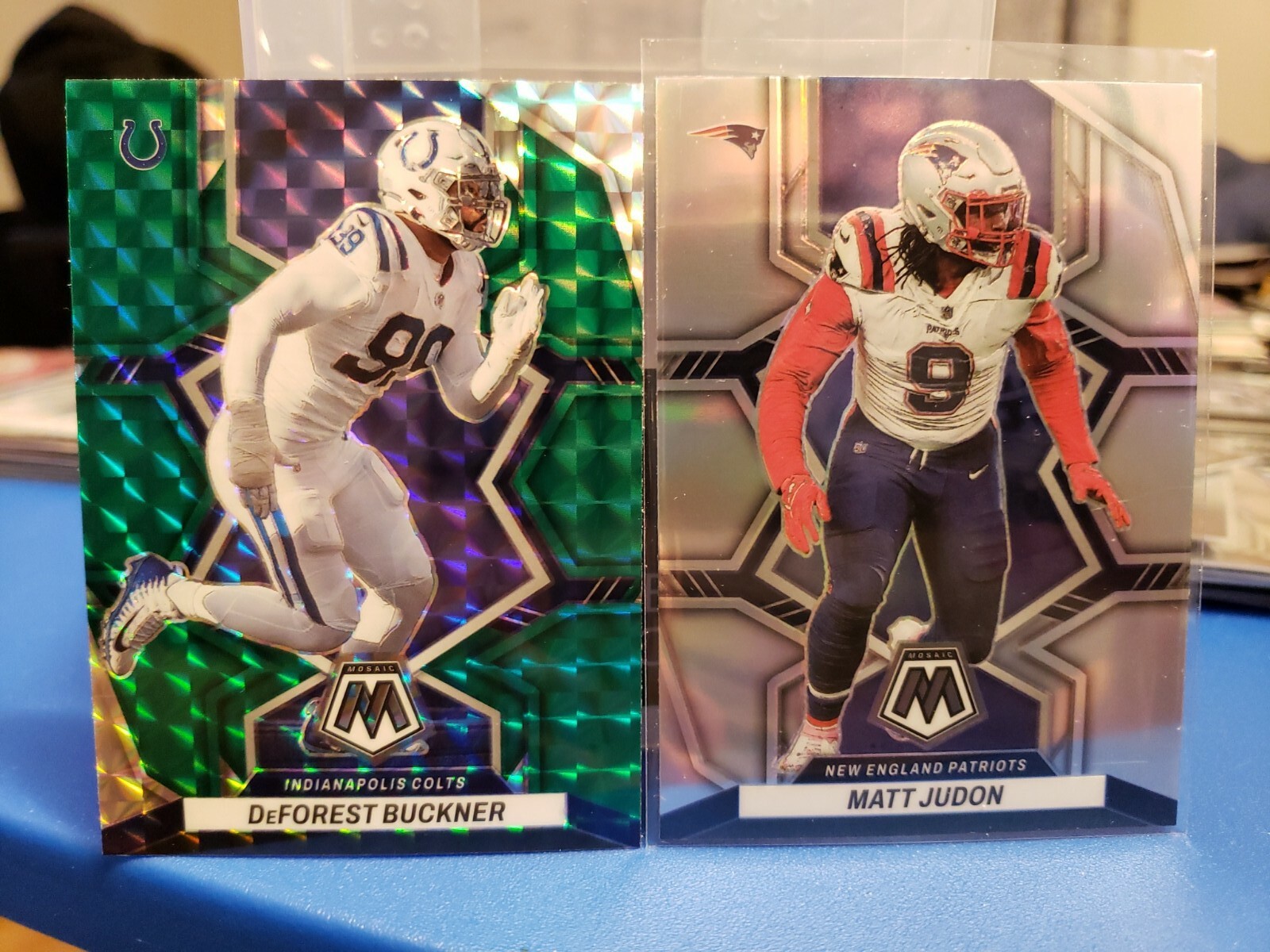 2022 Mosaic (2)Lot Matt Judon Silver/DeForest Buckner Green Prizm | eBay