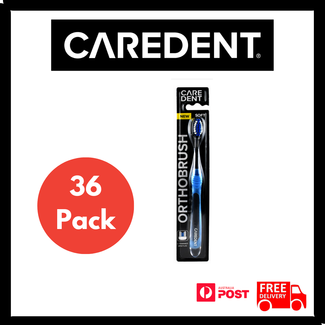 Caredent Orthobrush-V Orthodontic Toothbrush - Pack of 36 brushes ...