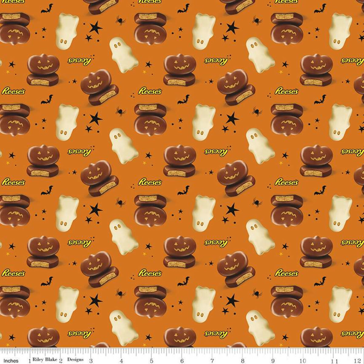 CELEBRATE WITH HERSHEY HALLOWEEN REESE'S GHOSTS ON ORANGE RILEY BLAKE ...