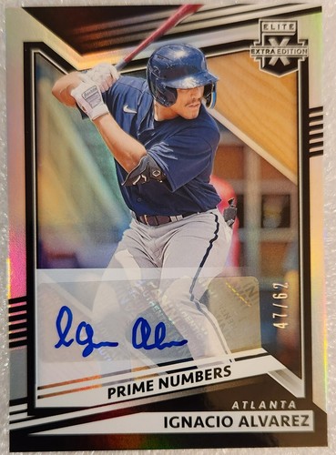 IGNACIO ALVAREZ #155 2022 Elite Extra Edition PRIME NUMBERS AUTO RC 47/ ...