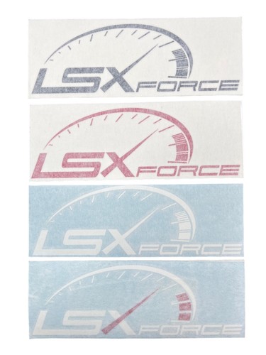 LSx Force Sticker Decal Tachometer RPM 2 3/4"x7 5/8" White Red Black ...