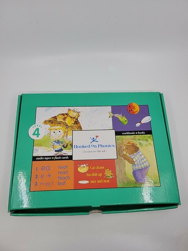 Hooked on Phonics 1998 Learn to Read Kits Level 4 Cassettes Sealed ...