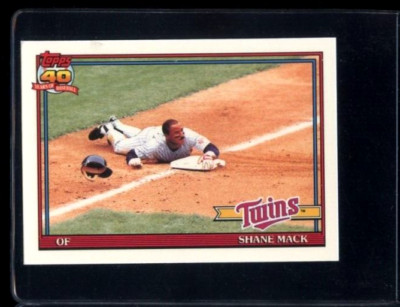 1991 TOPPS TIFFANY #672 SHANE MACK MINNESOTA TWINS | eBay