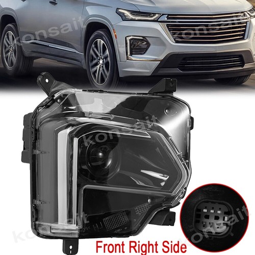 Right Passenger Side For 2022-2023 Chevy Traverse w/o LED DRL Headlight ...