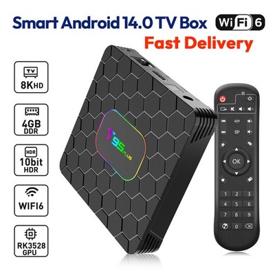 T95 Android 14.0 Mini TV Box Quad Core 128GB Smart Media Player HD Wifi ...