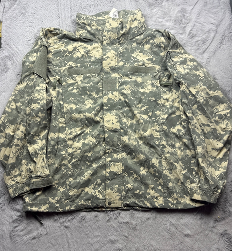 US Army Issue ACU Digital Camo Soft Shell Cold Weather Jacket Large ...