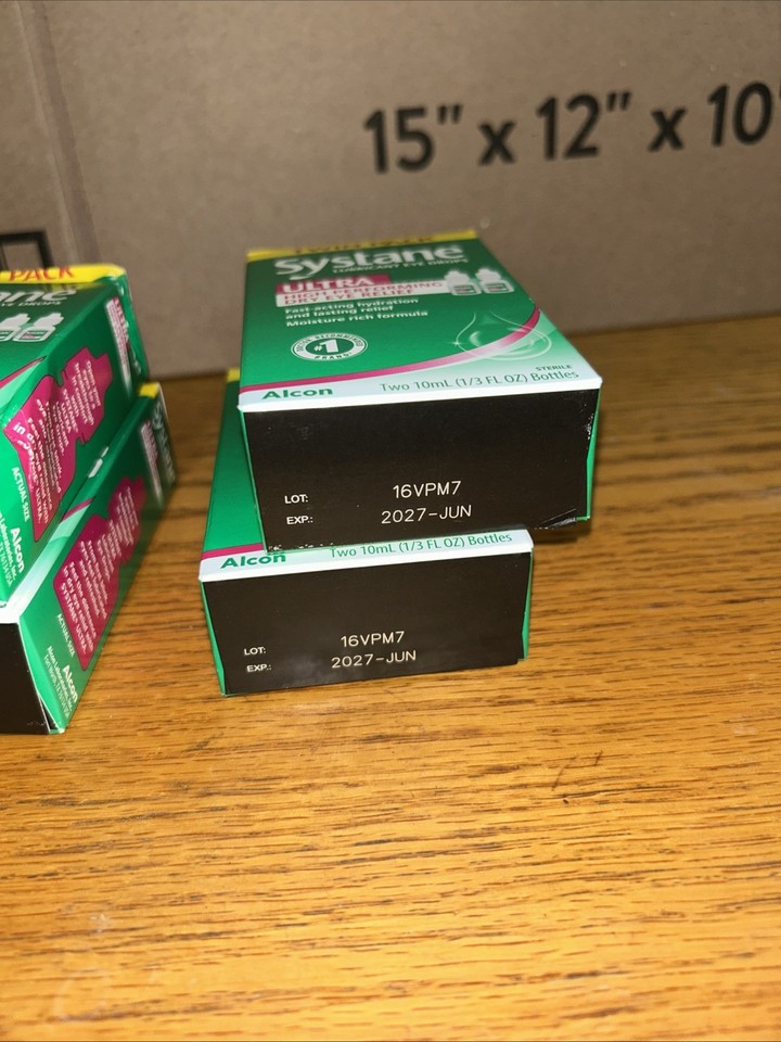 EXP 02/2027+! 4 Box Lot Systane ULTRA TWIN Pack (8 Bottles 10mL) Eye ...