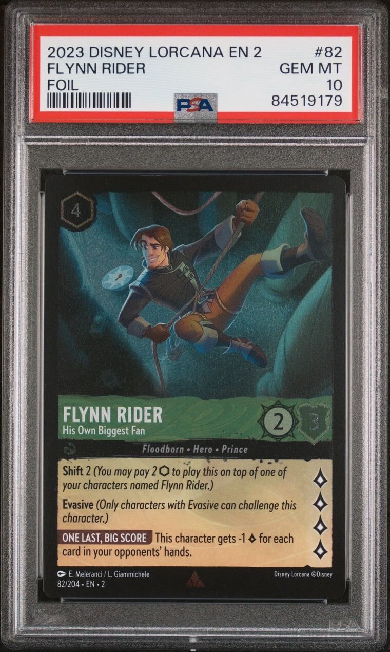 2023 Disney Lorcana EN 2 #82 Flynn Rider Foil PSA 10 Gem | eBay