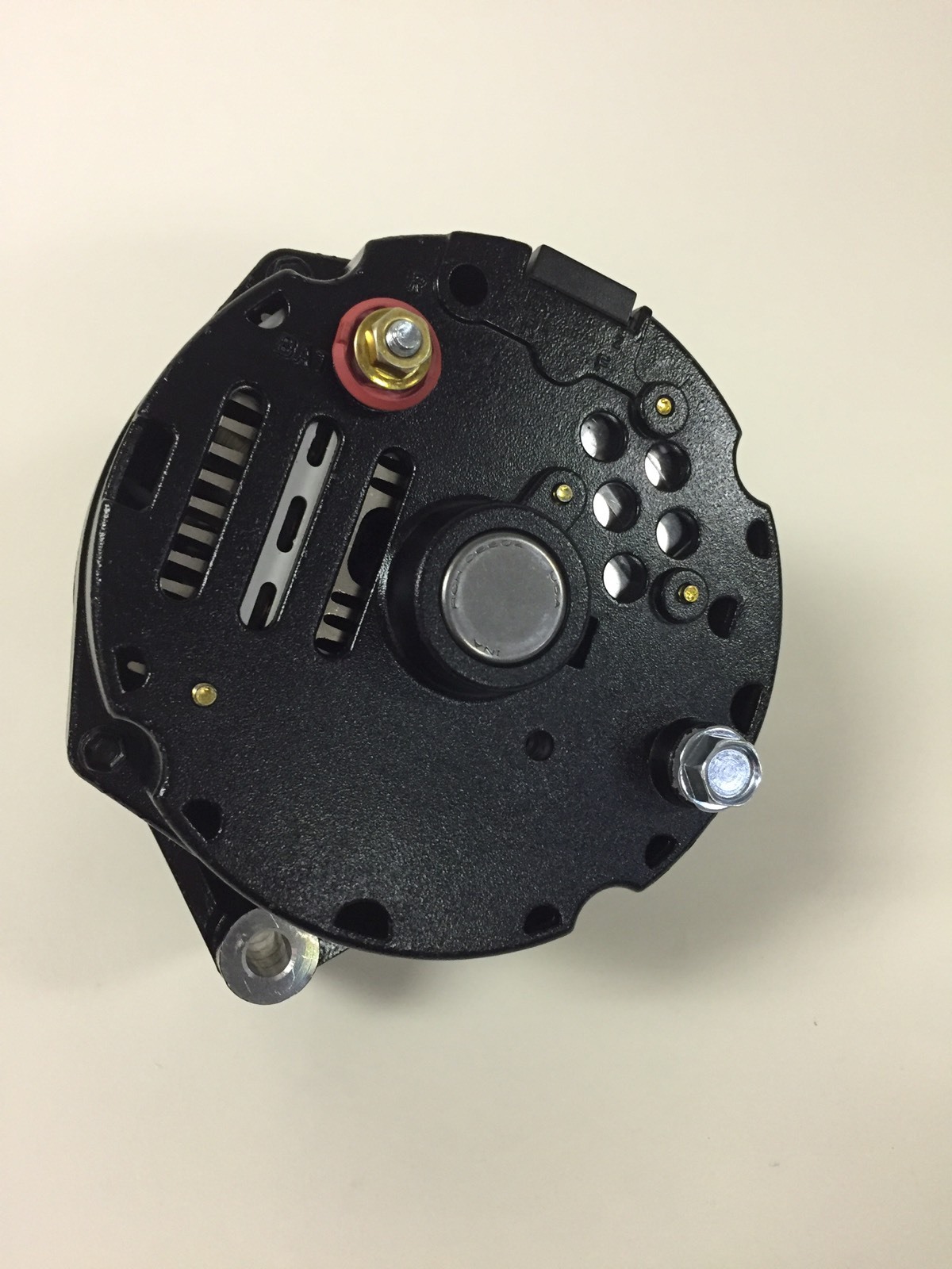 1928-1931 Ford Model A Black Painted Alternator and Pulley 12 Volt ...