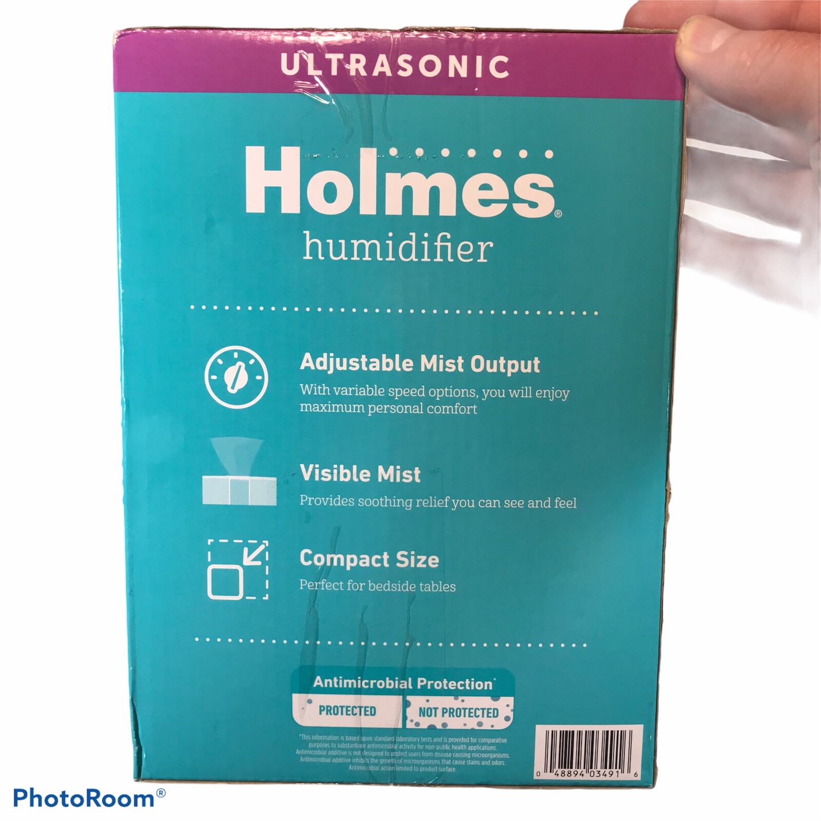 Ultrasonic Holmes Humidifier No Filter Needed 18 Hours Adjustable Mist ...
