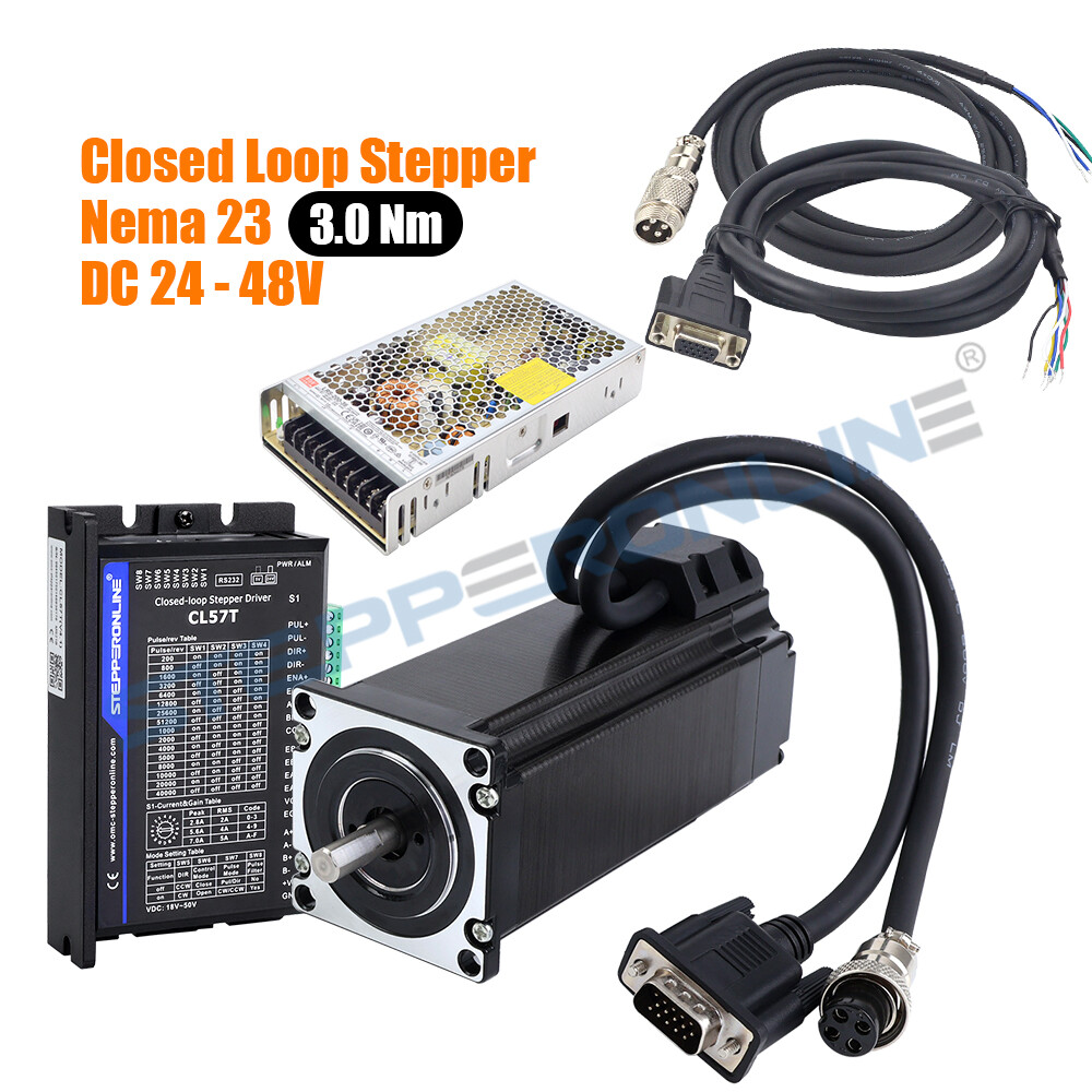 1 Axis Nema 23 Closed Loop Stepper Motor 425oz.in &Driver CL57T V4.1 ...