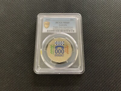 2011 Triple 000 Zero Emergency 50c Coin PCGS MS69 - 796 | eBay