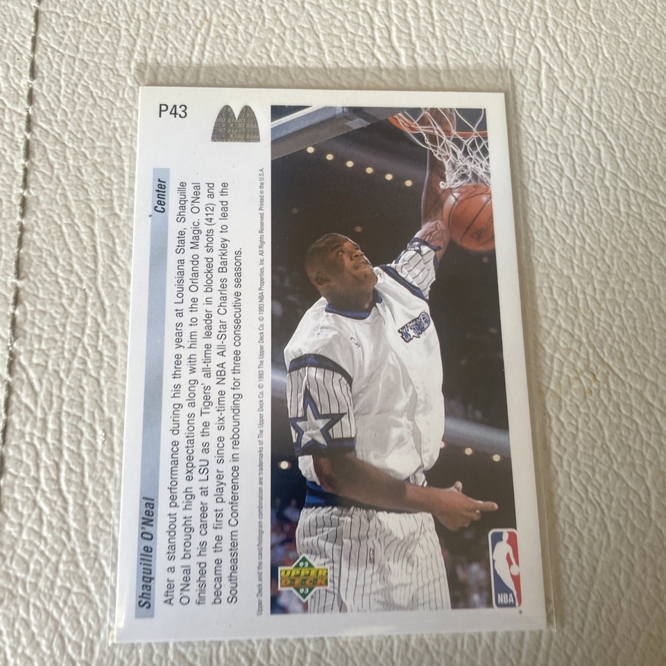 Shaquille O'Neal Rookie Card 1992-93 Upper Deck Future Force #P43 | eBay
