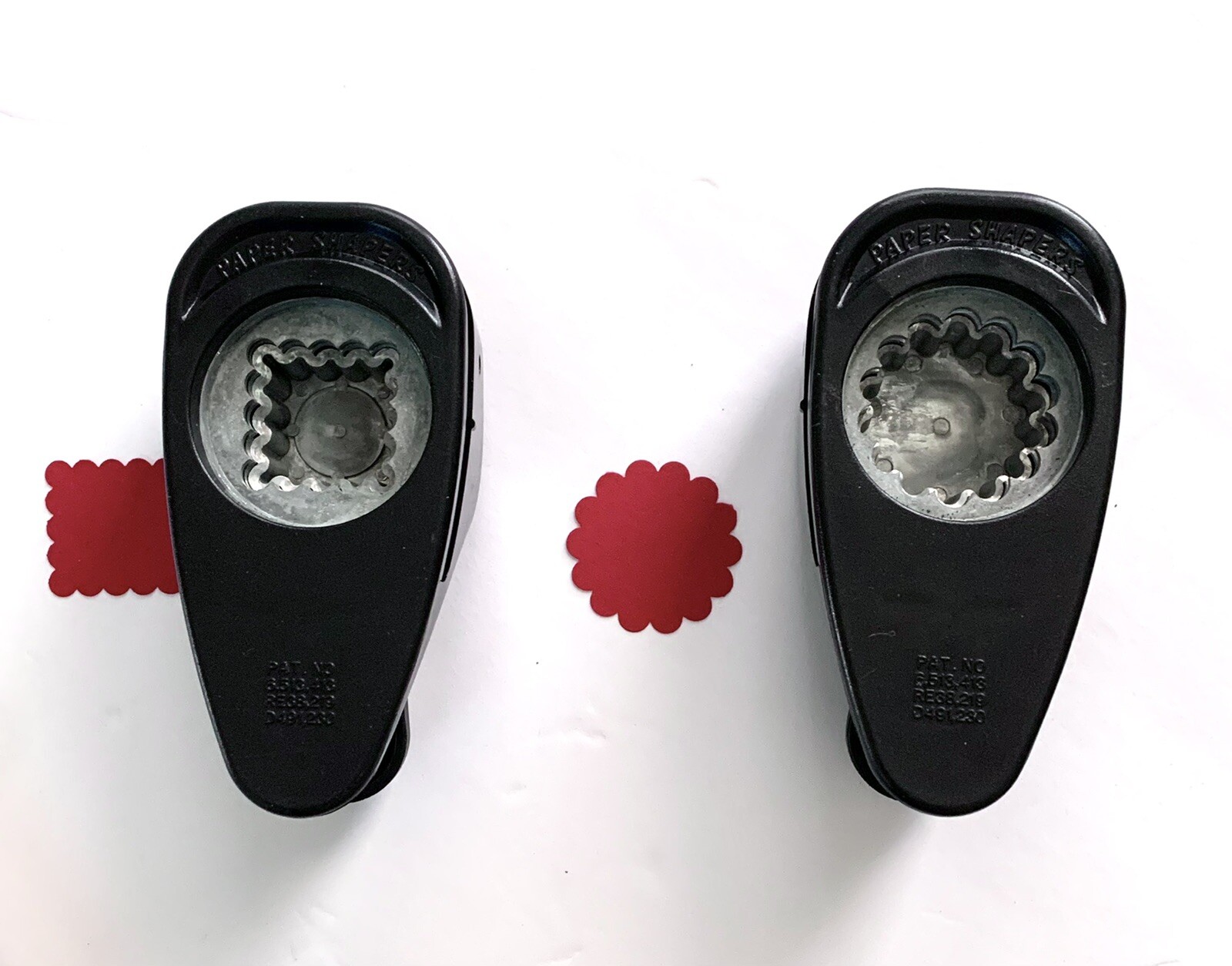 Stampin’ Up! Lot Of 2 Scallop Edge Paper Punches Circle & Square | eBay