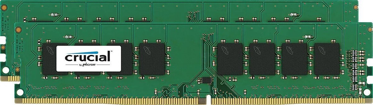Crucial 64GB Kit 2x 32GB DDR4 3200 Mhz 2RX8 Desktop Memory Crucial 64GB Kit 2x 32GB DDR4 3200 Mhz 2RX8 Desktop Memory