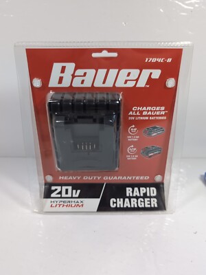 New Bauer Rapid Battery Charger HyperMax Bauer 20V Lithium Ion ...