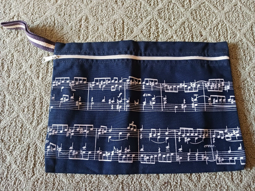 Cloth Music Bag with Zippered Pouch | eBay