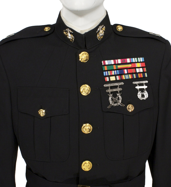 CAPTAIN RANK O-3 BAR US MARINES AUTHENTIC HAT COLLAR PIN SKIPPER USS ...