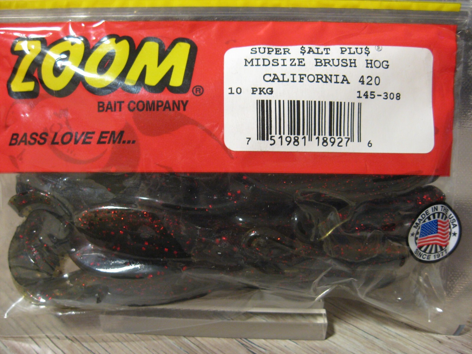 Zoom Soft Baits - 4" Baby Brush Hog Creatures - Choose Colors - 12 Per ...