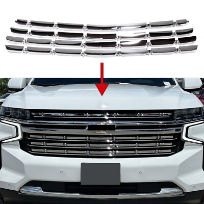 2021-2024 Chevy Tahoe Suburban LT RST Chrome Grille Grill Insert ...