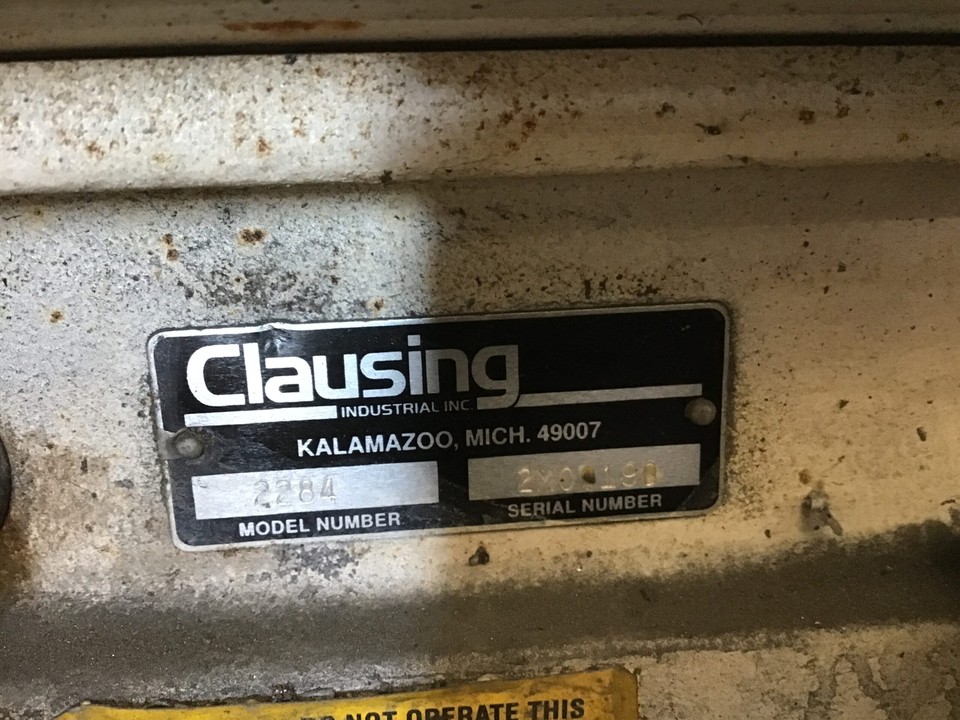 Clausing 2284 20in. Drill Presses Variable Speed Drive 1.5HP 1760RPM | eBay