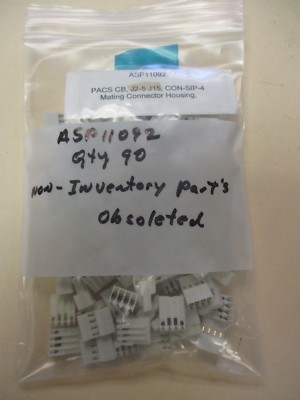 New ASP11092 4-pin J2-5, J15 Con-SIP-4 Mating Connector Housings (QTY ...