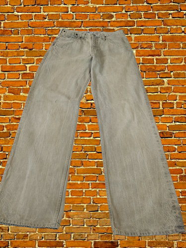 MEN TOMMY HILFIGER DENIM W31 L34 LONG RE-USED GREY RELAXED WESLEY ...