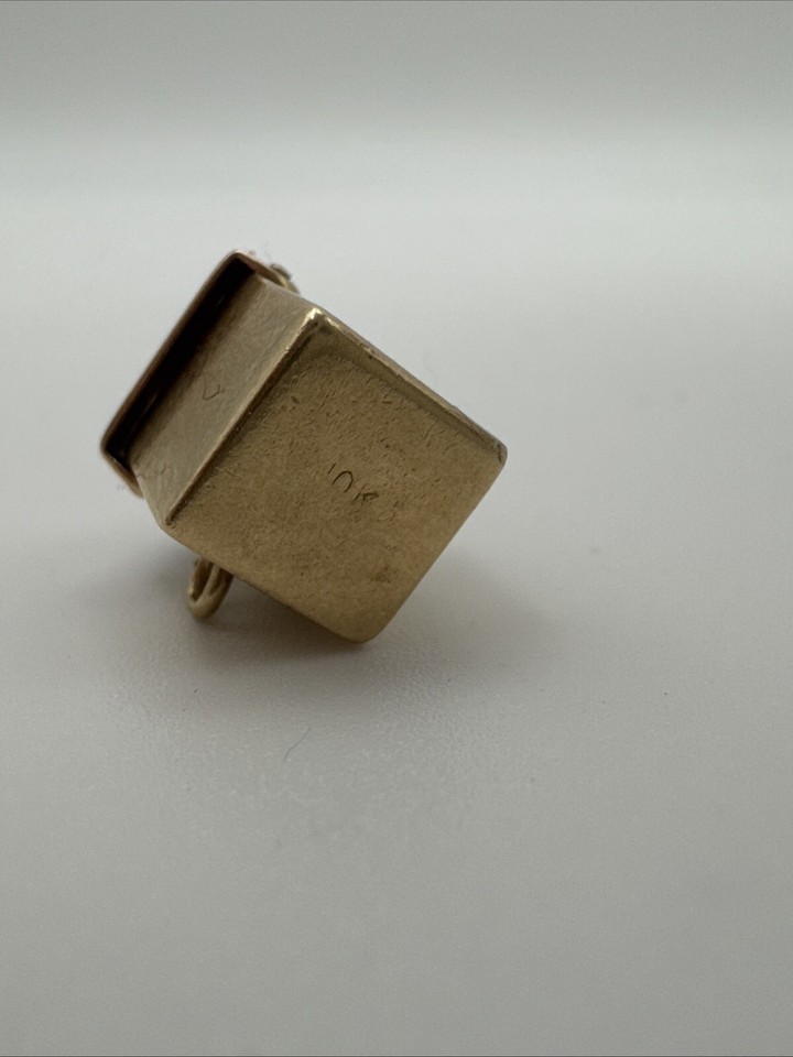Unique 10k Yellow Gold Jack in The Box, 3/8"x1/4" Charm, 2.3g | eBay