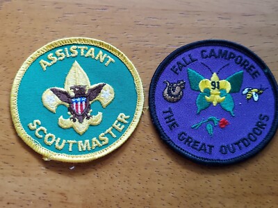 Vintage Scout Patch Lot (2). 1991 Fall Camporee & Assistant Scoutmaster ...