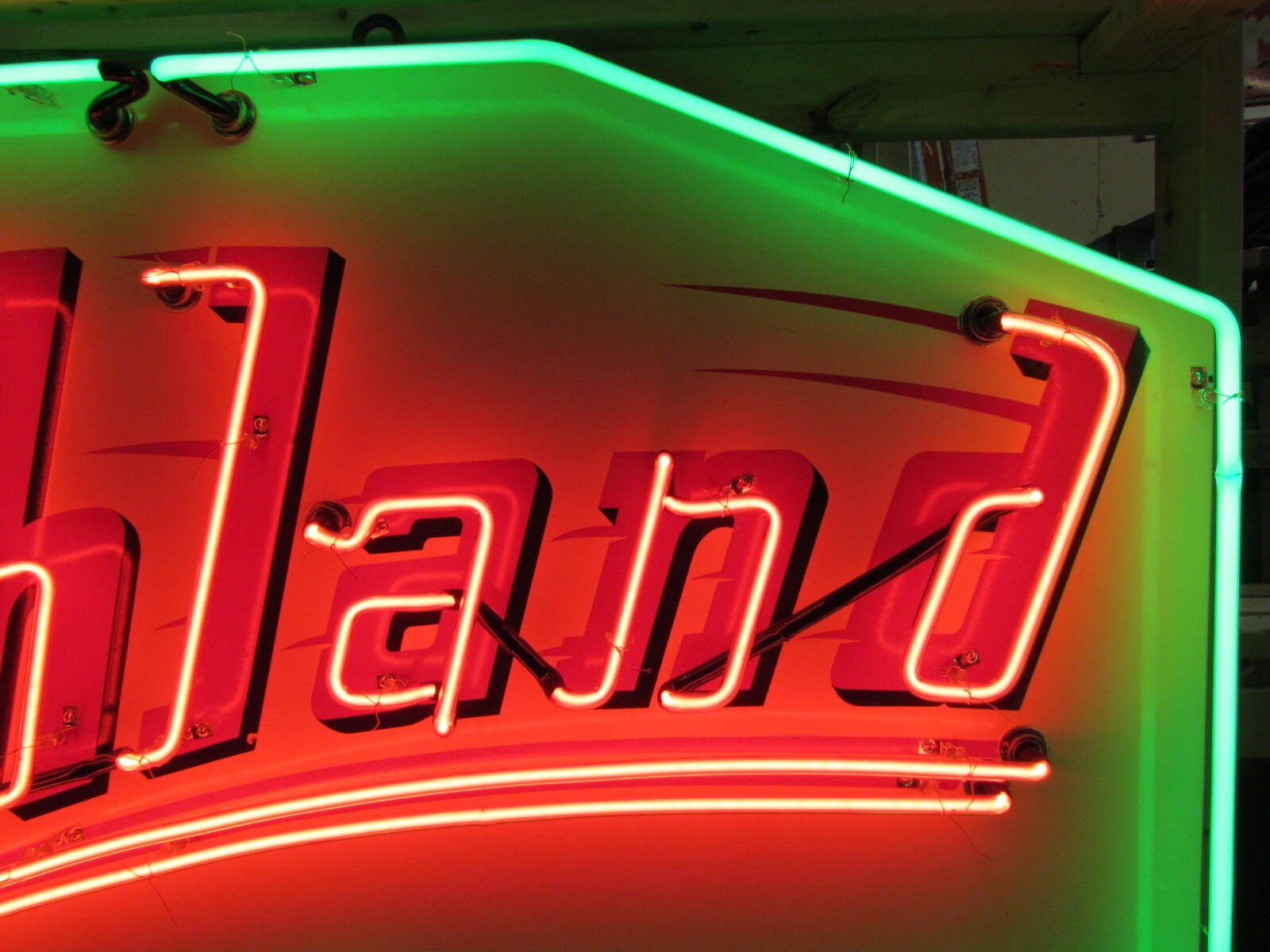 Original Ashland Products Porcelain Neon Sign 70 IN W x 46 IN H | eBay