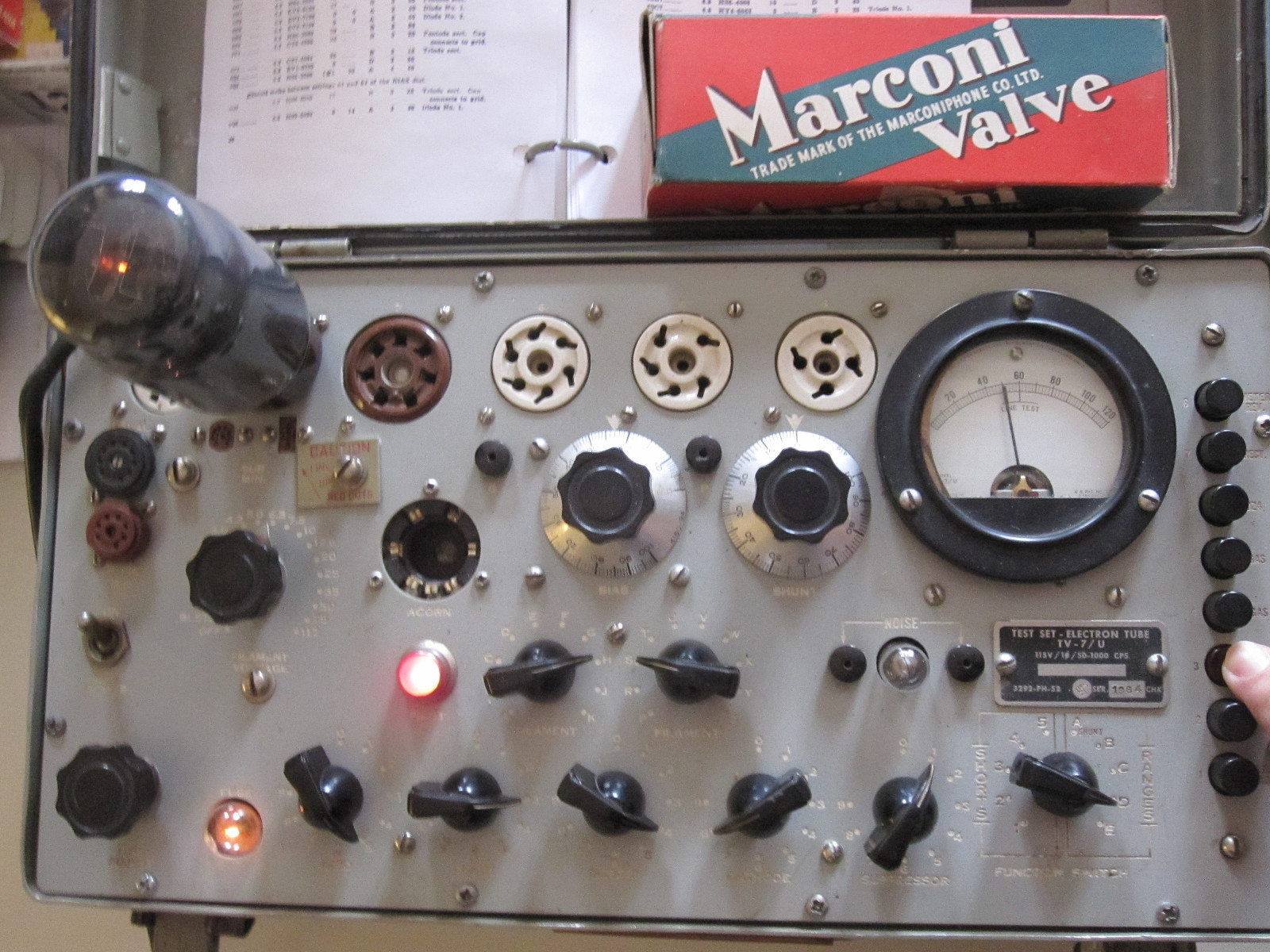 KT66 BRITISH MARCONI BLUE SMOKED NOS TUBE VALVE 6550 350 B LAMPE OLDEST ...