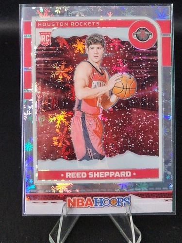 2024-25 NBA Hoops Winter Reed Sheppard Prizm Premium Snowflake Rookie ...