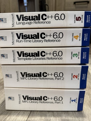 Microsoft Visual Basic 6.0 C++ Language Reference PB 1998 Complete Set ...