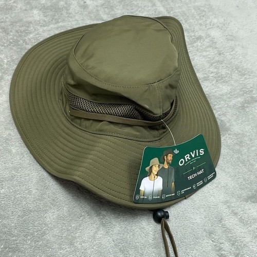 Orvis Tech Hat With UPF 50+ Quick-Dry Adjustable Fit Floats Olive Green ...