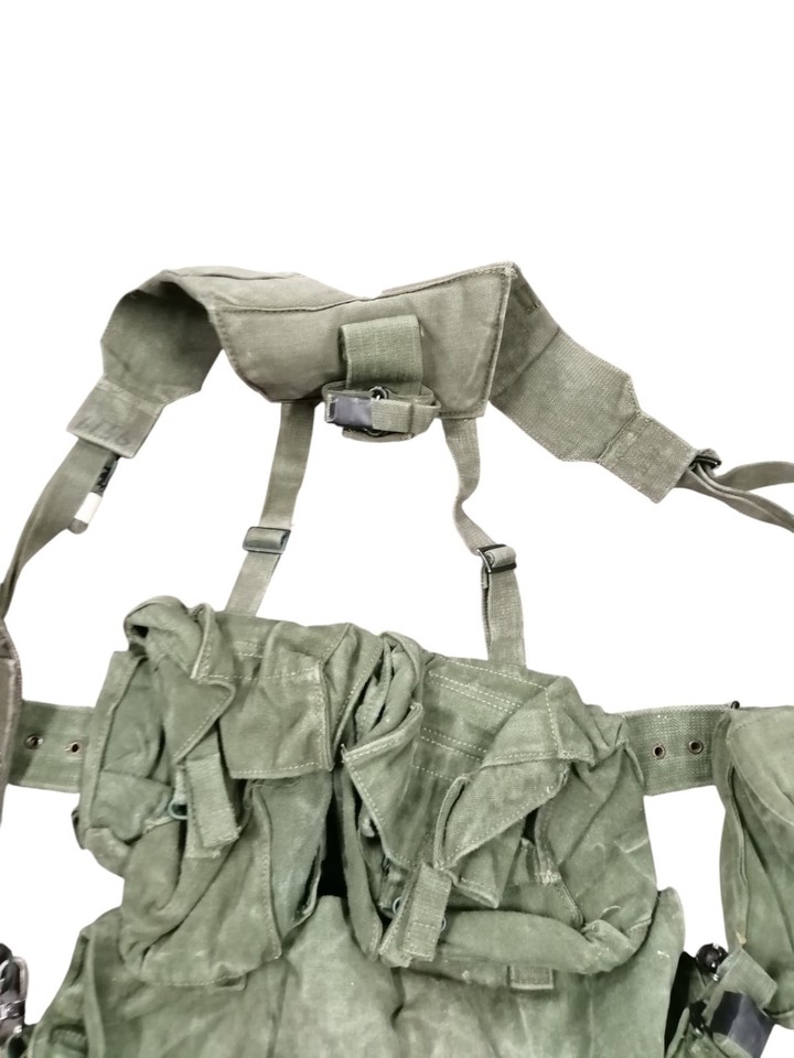 British Army 58 Pattern Webbing Set Pouches Belt Yoke Rig System 38 ...